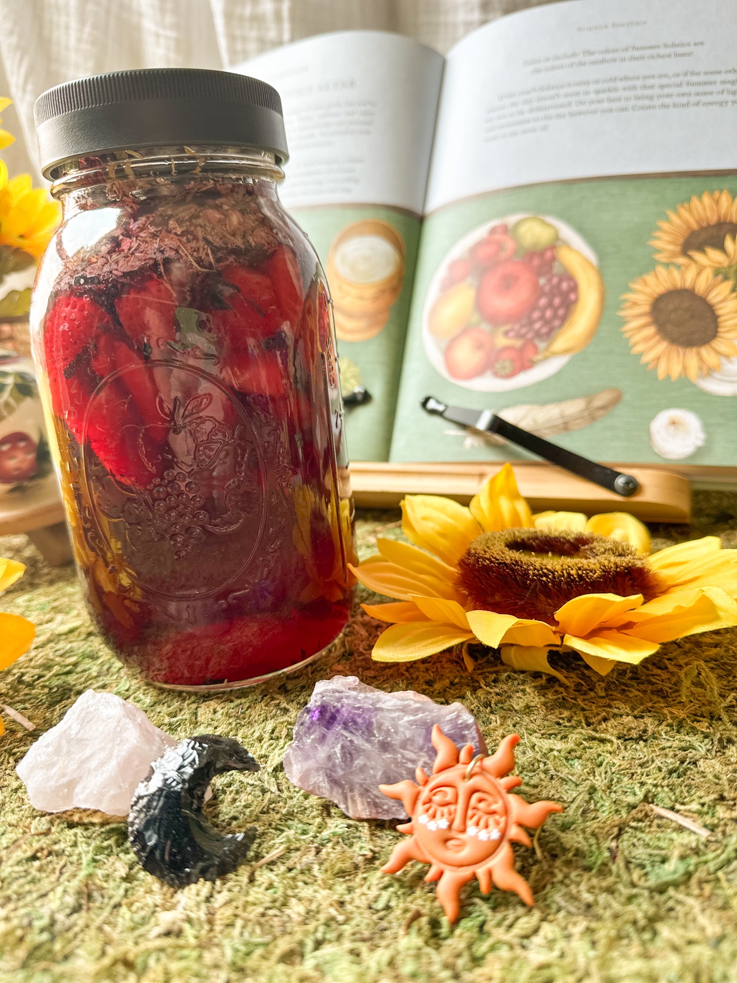 Summer Solstice Sun & Strawberry Moon Tea – The Herbology Faerie